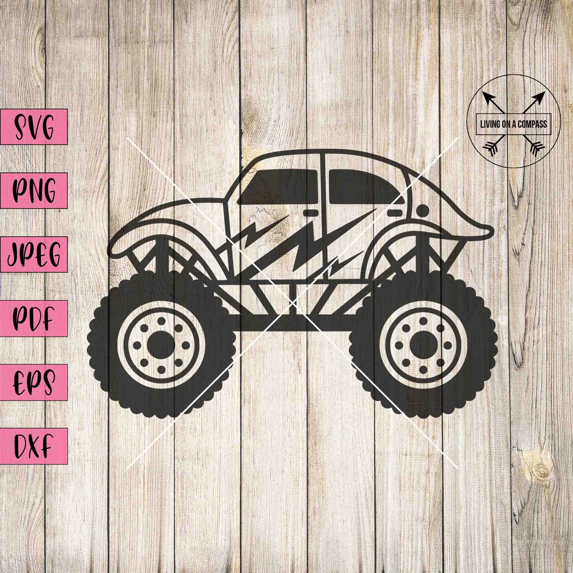 Monster Car Svg, Race Car Svg, Race Car Bedroom Decor, Car Svg, Dirt ...