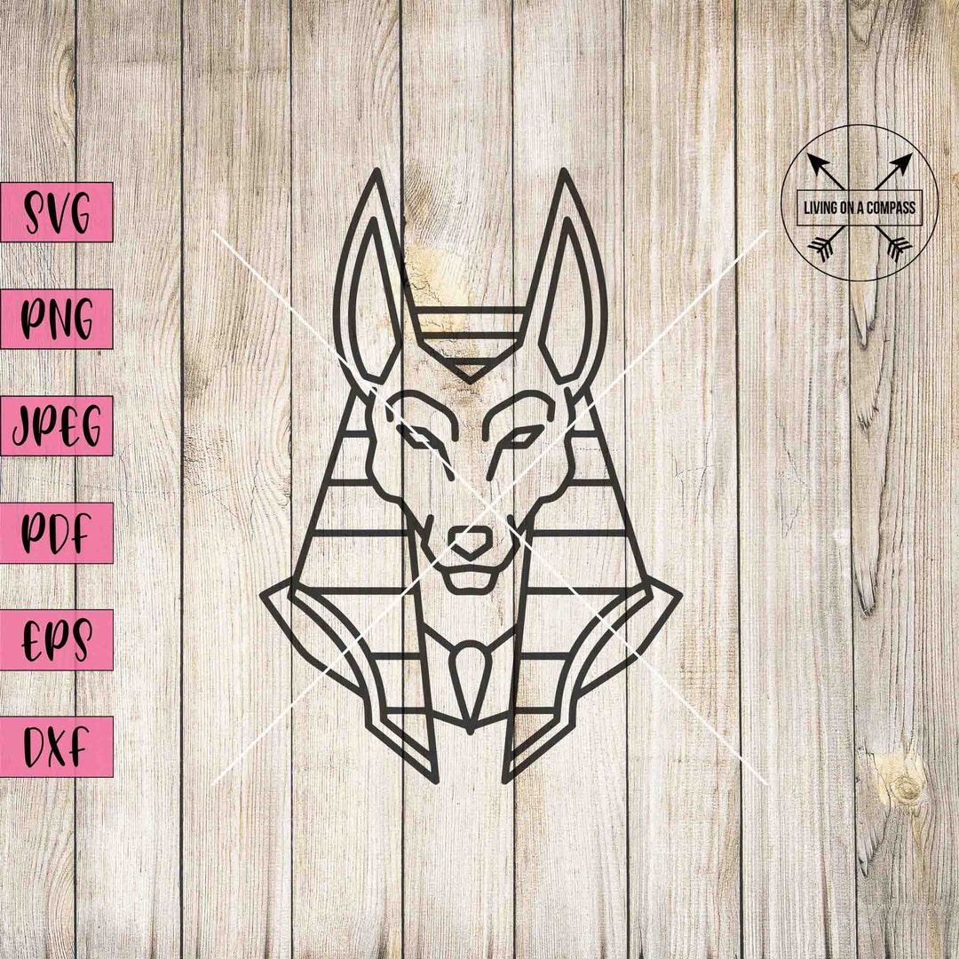 Anubis Svg, Anubis Png, Anubis Head, Egyptian Svg, Egypt Svg, Egyptian ...