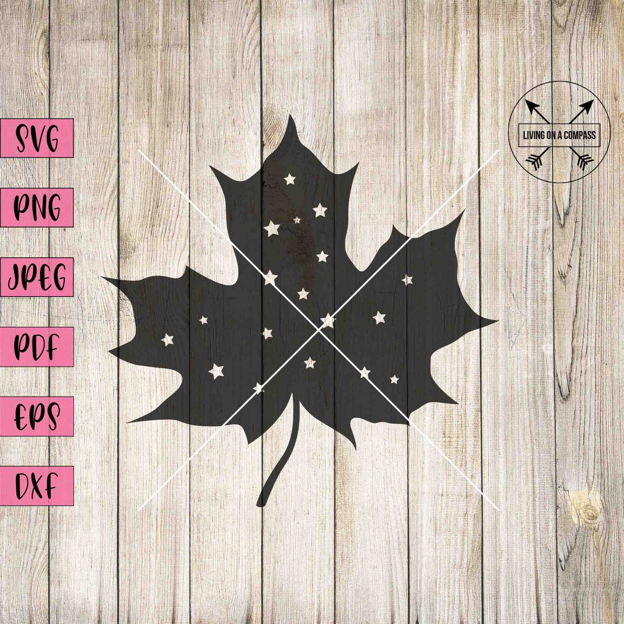 Maple Leaf Clipart Maple Leaf Decal Autumn Svg Autumn - Etsy