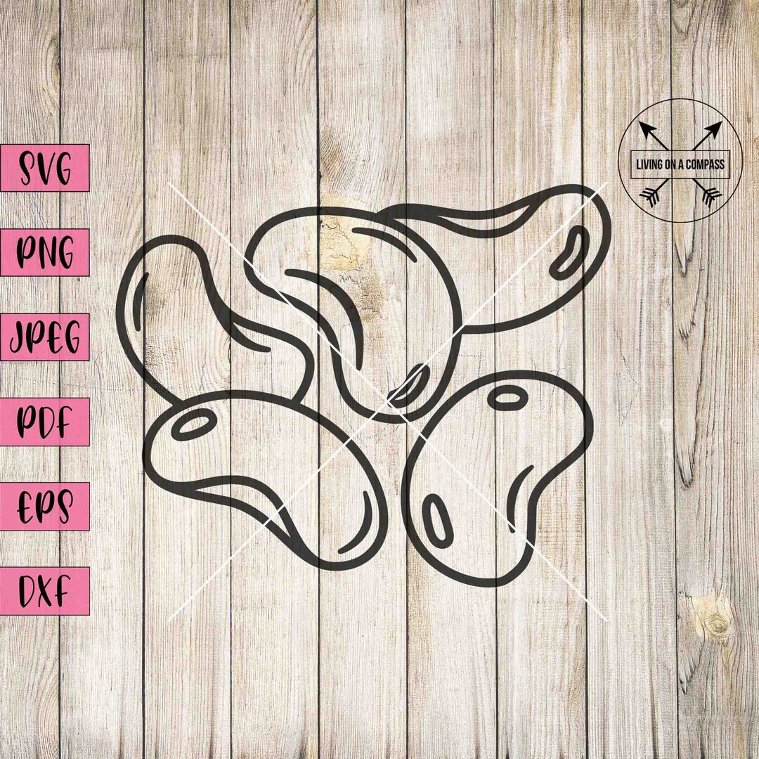 Beans Svg, Beans Clipart, Beans Decal, Beans Cut File, Vegetable Svg ...