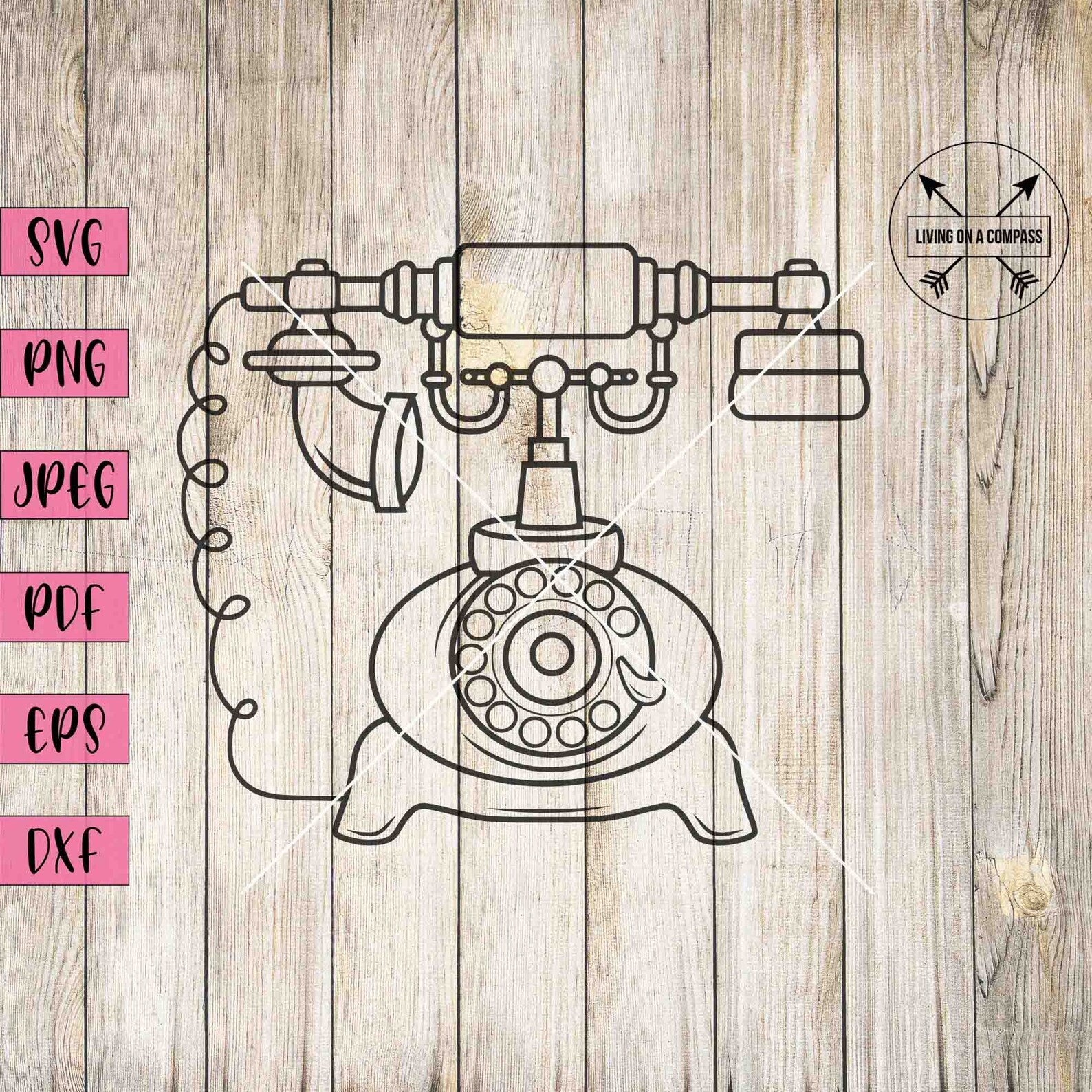 Vintage Telephone Svg, Phone Svg, Telephone Clipart, Phone Clipart ...