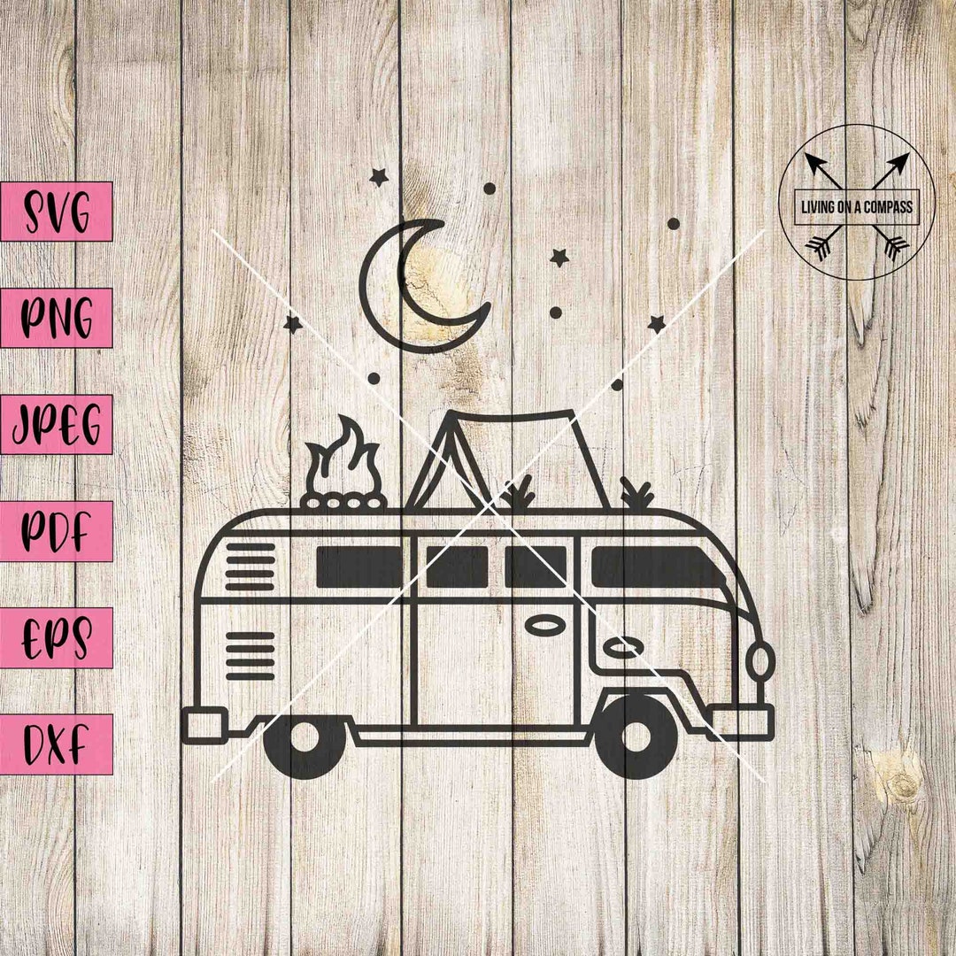 Rv Svg Camping Svg Camp Svg Happy Camper Svg Wood Camping - Etsy