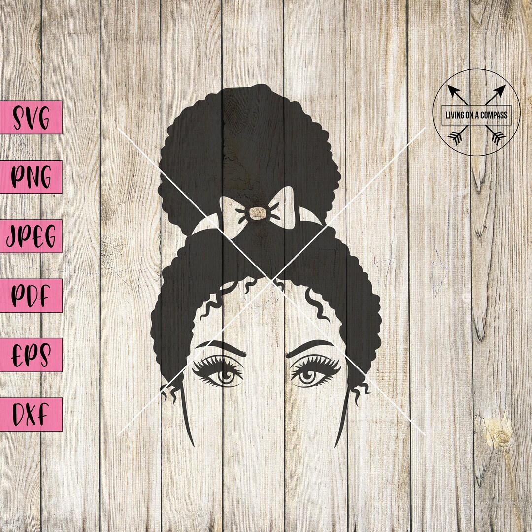 Hair Svg, Hair Clipart, Natural Hair Svg, Fashion Stickers, Summer ...