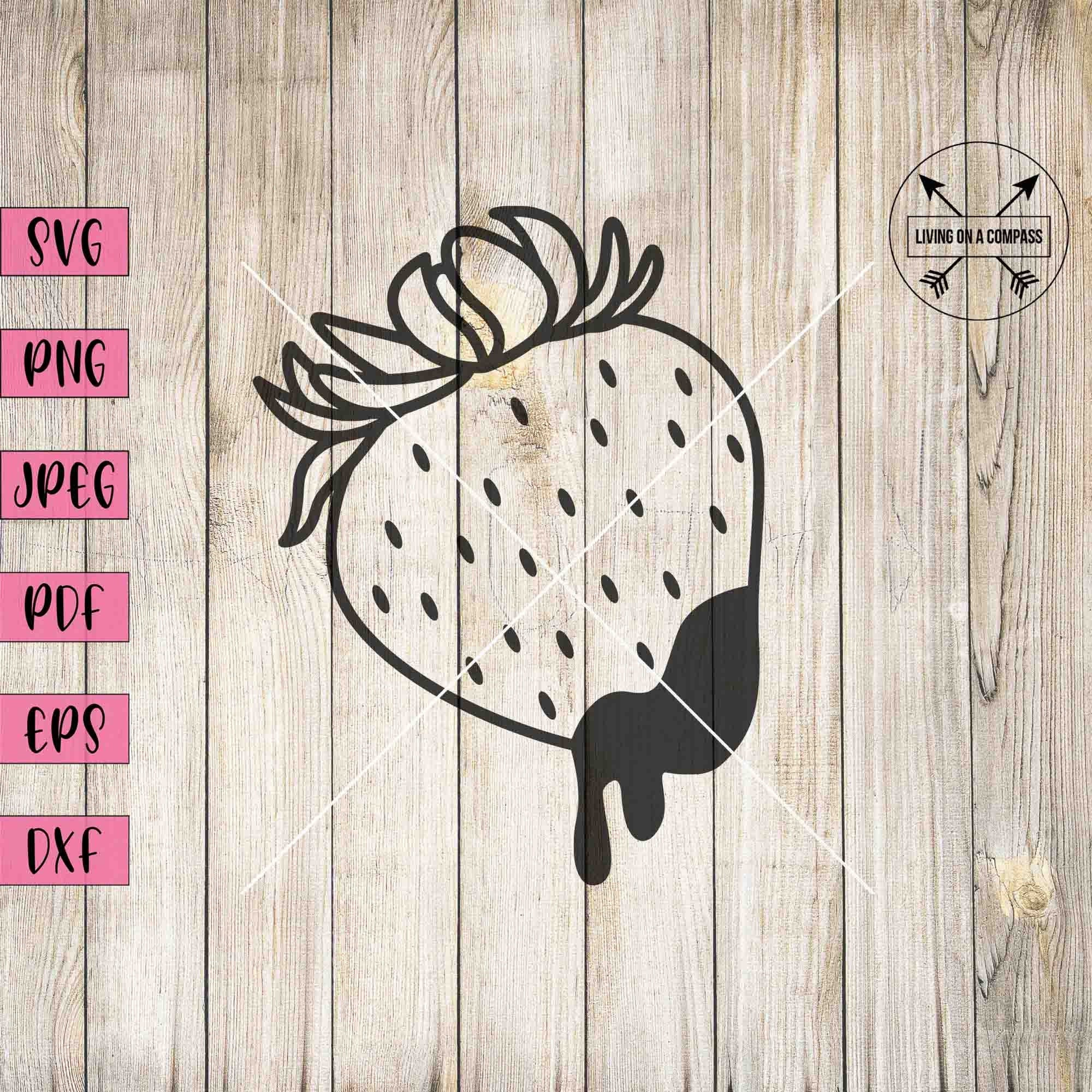 Fresa svg, clipart de fresa, fruta svg, clipart de fruta, impresión de ...