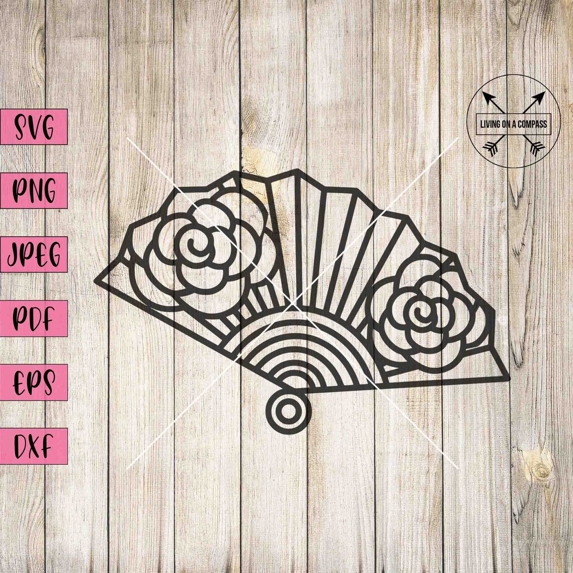 Fan Svg, Japanese Sensu, Sensu Fan, Japanese Hand Fan, Japan Svg, Japan ...