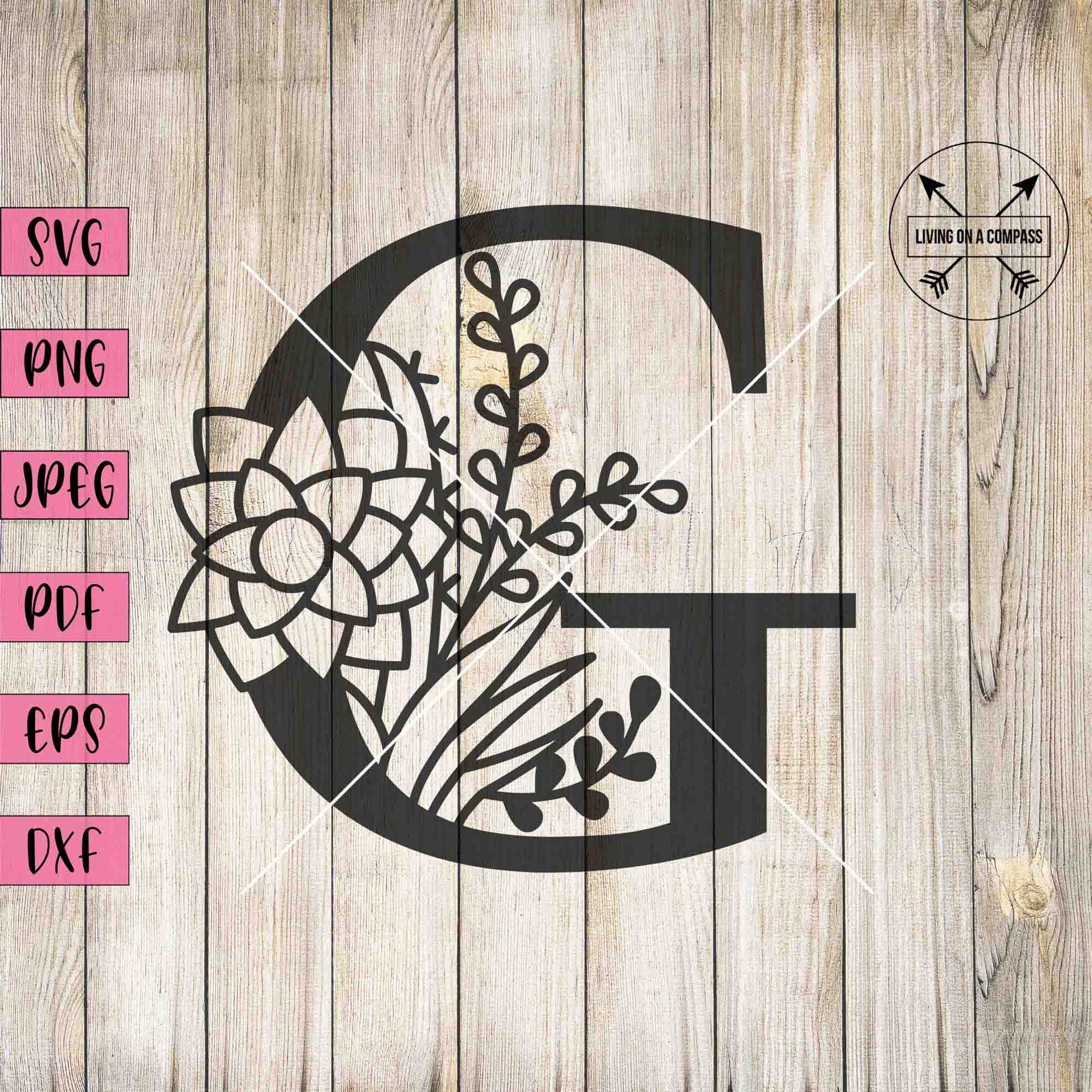 Cactus G Svg, Letter G Printable, Letter G Wall Art, Letter G Print ...