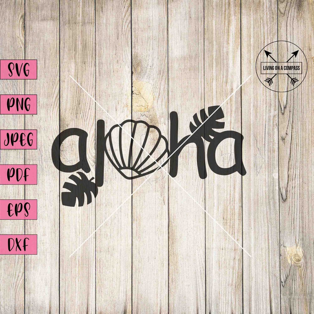 Aloha Svg, Aloha Word Art, Aloha Sticker, Aloha Sign, Aloha Decal ...