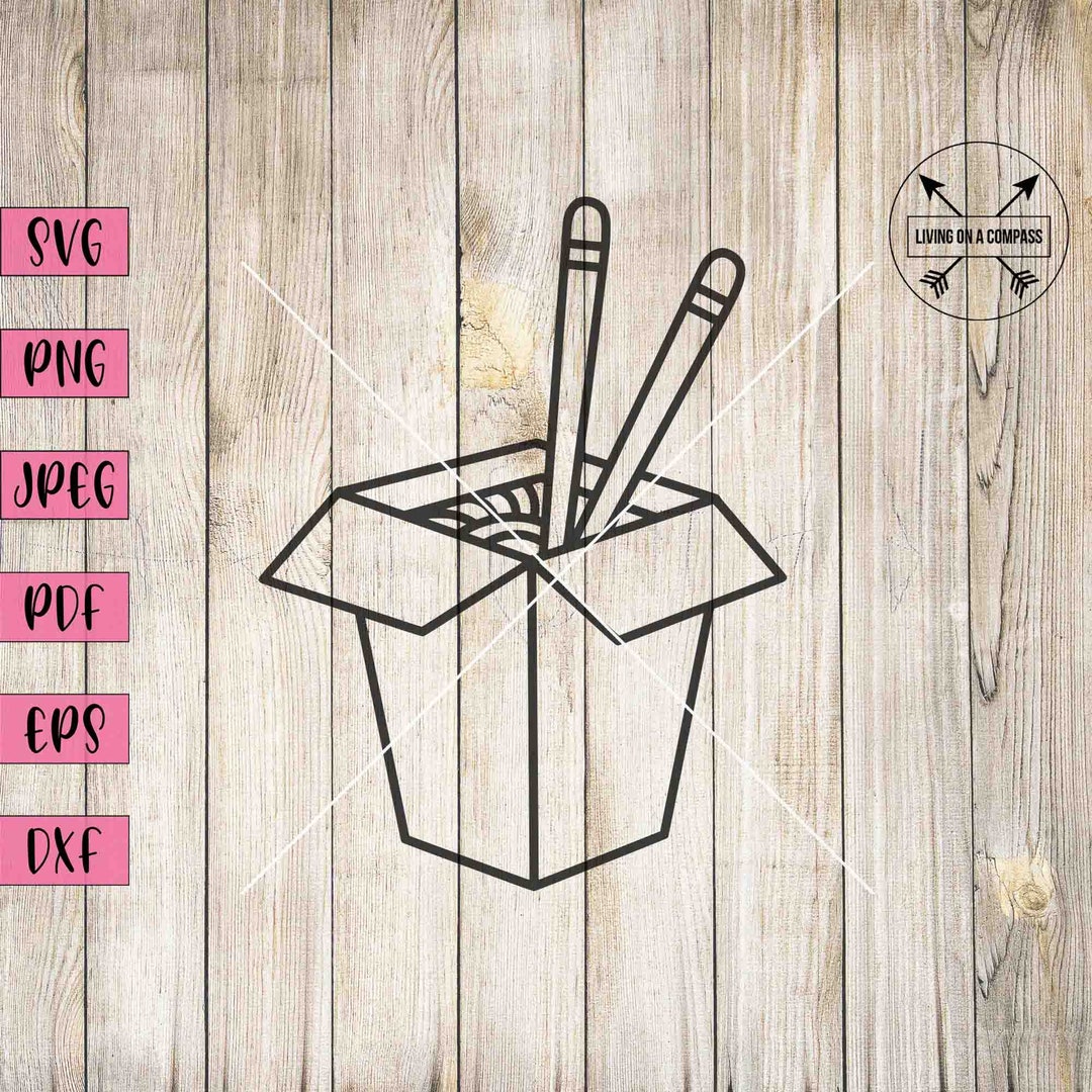 Chinese Takeout Svg, Takeout Box Svg, Chinese Clipart, Food Svg, Food ...