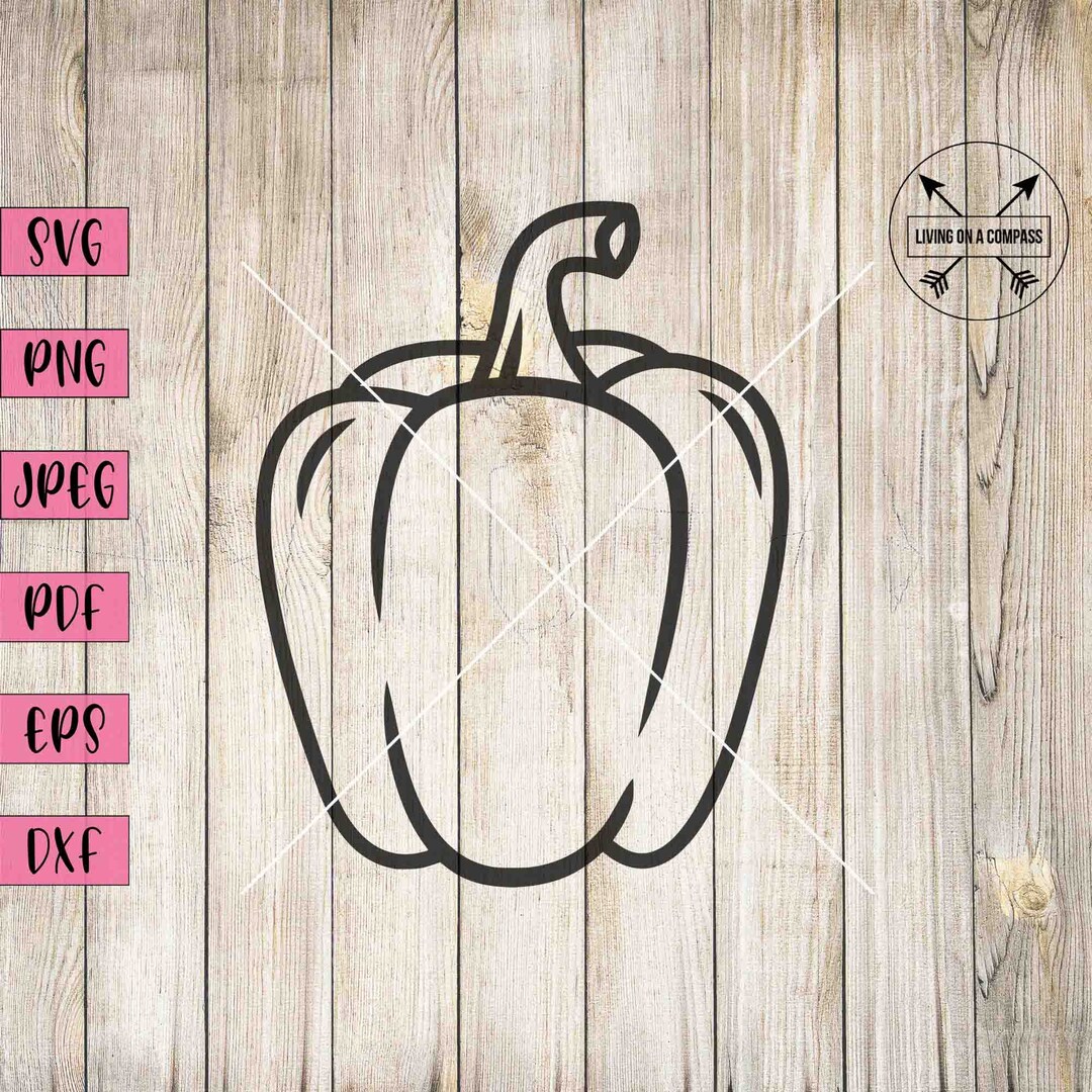 Bellpepper Svg, Bellpepper Png, Bellpepper Clipart, Bellpepper Cut File ...
