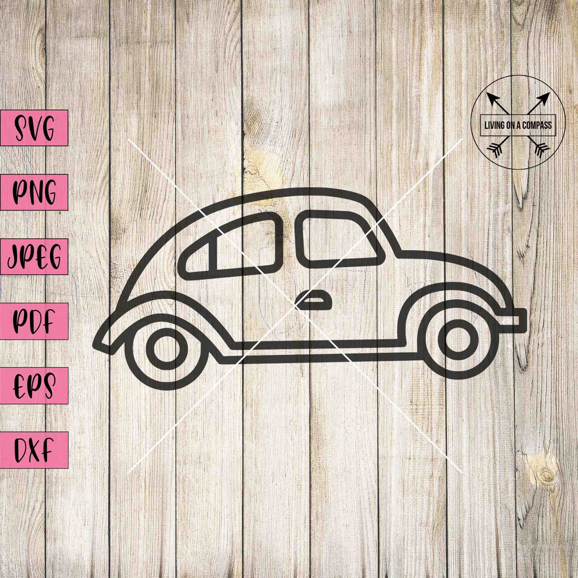 Car Decal, Car Clipart, Car Svg, Car Silhouette, Car Vector, Car Cut ...