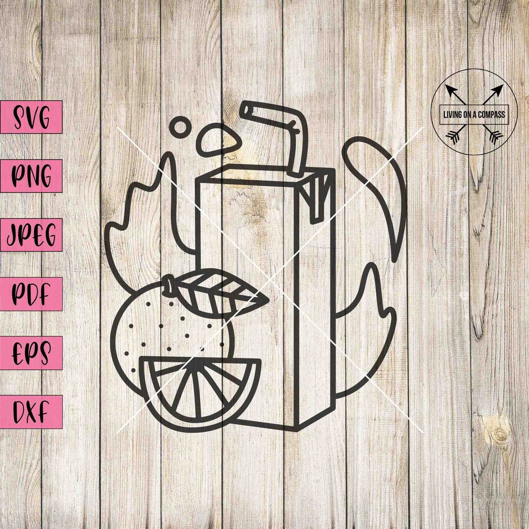 Juice Box Svg, Oranges Laptop Sticker, Fruit Art Print, Fruit Print ...