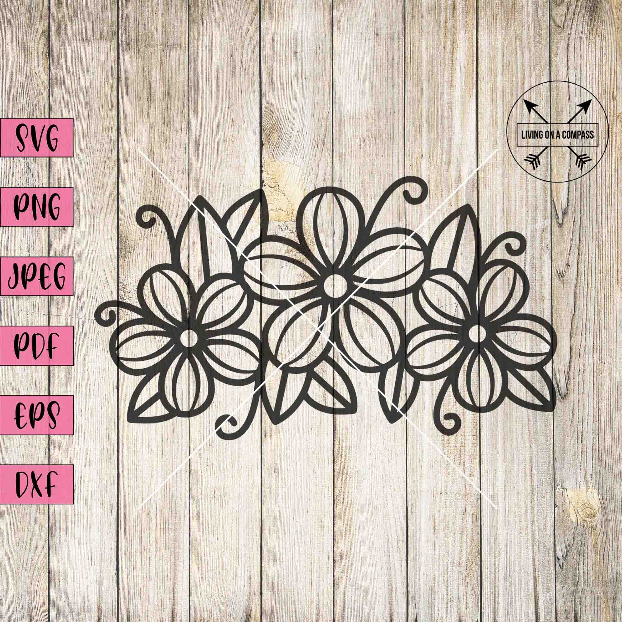 Flowers Svg Flowers Png Flowers Clipart Spring Svg Spring - Etsy