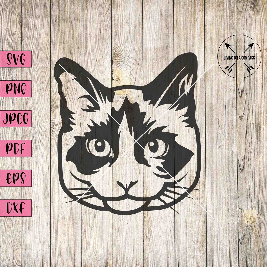 Snowshoe Cat Svg, Cat Svg, Cat Clipart, Cat Art Print, Cat Lover Gift ...