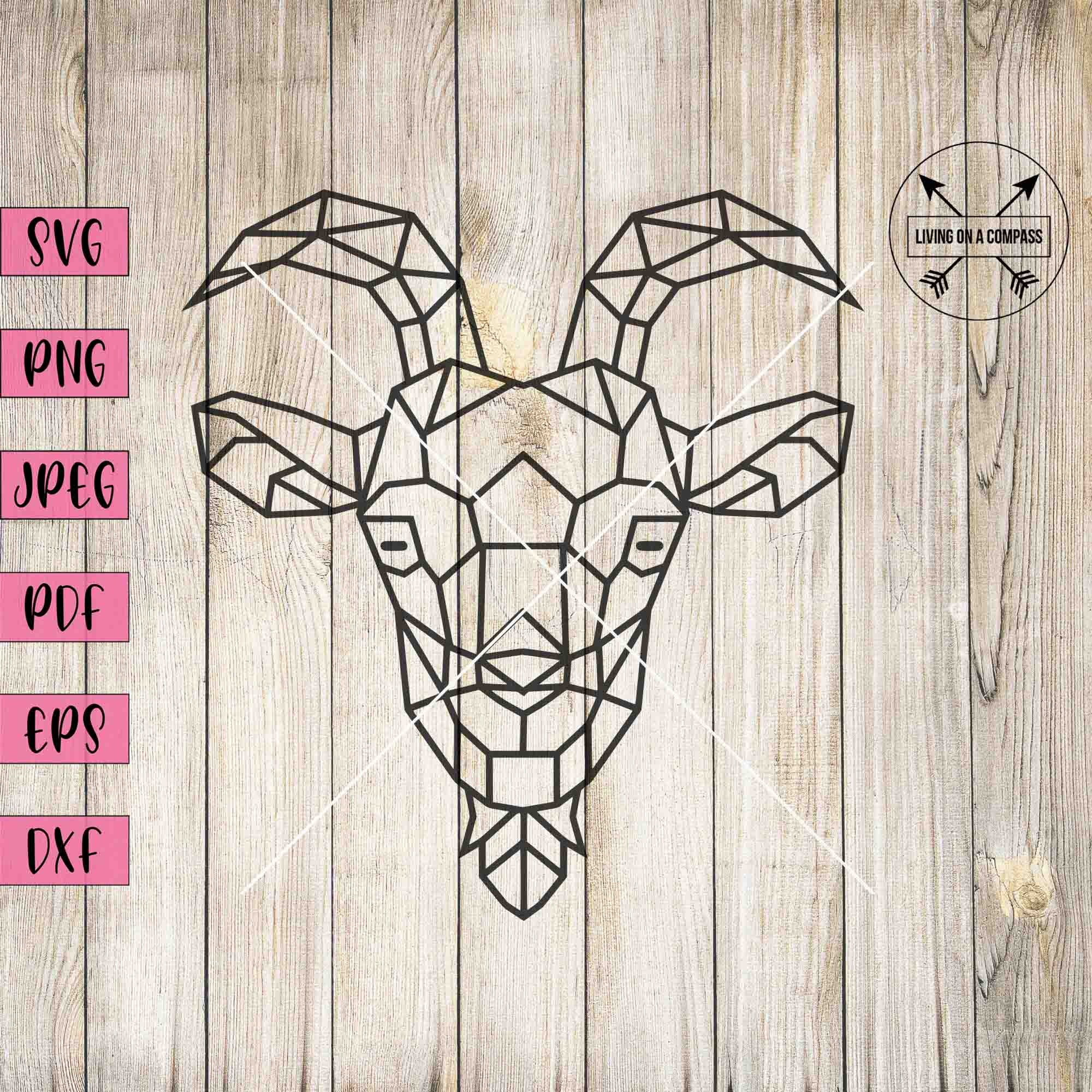 Geometric Goat Svg Goat Clipart Goat Png Farm Svg Farm - Etsy UK