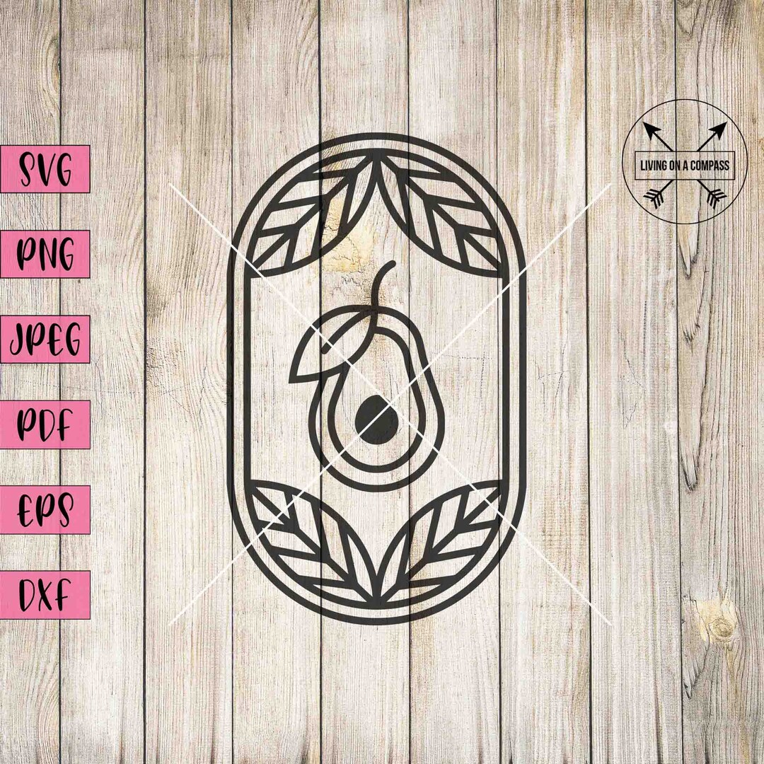 Avocado Svg, Avocado Vector, Avocado Cut File, Fruit Clipart, Avocado ...