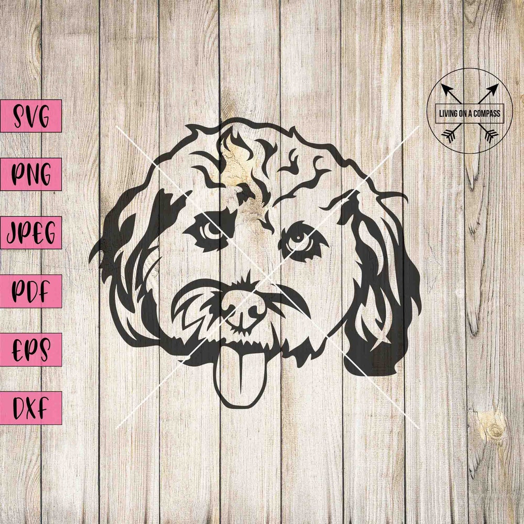 Cockapoo Svg, Cockapoo Clip Art, Cockapoo Art, Poodle Svg, Poodle ...