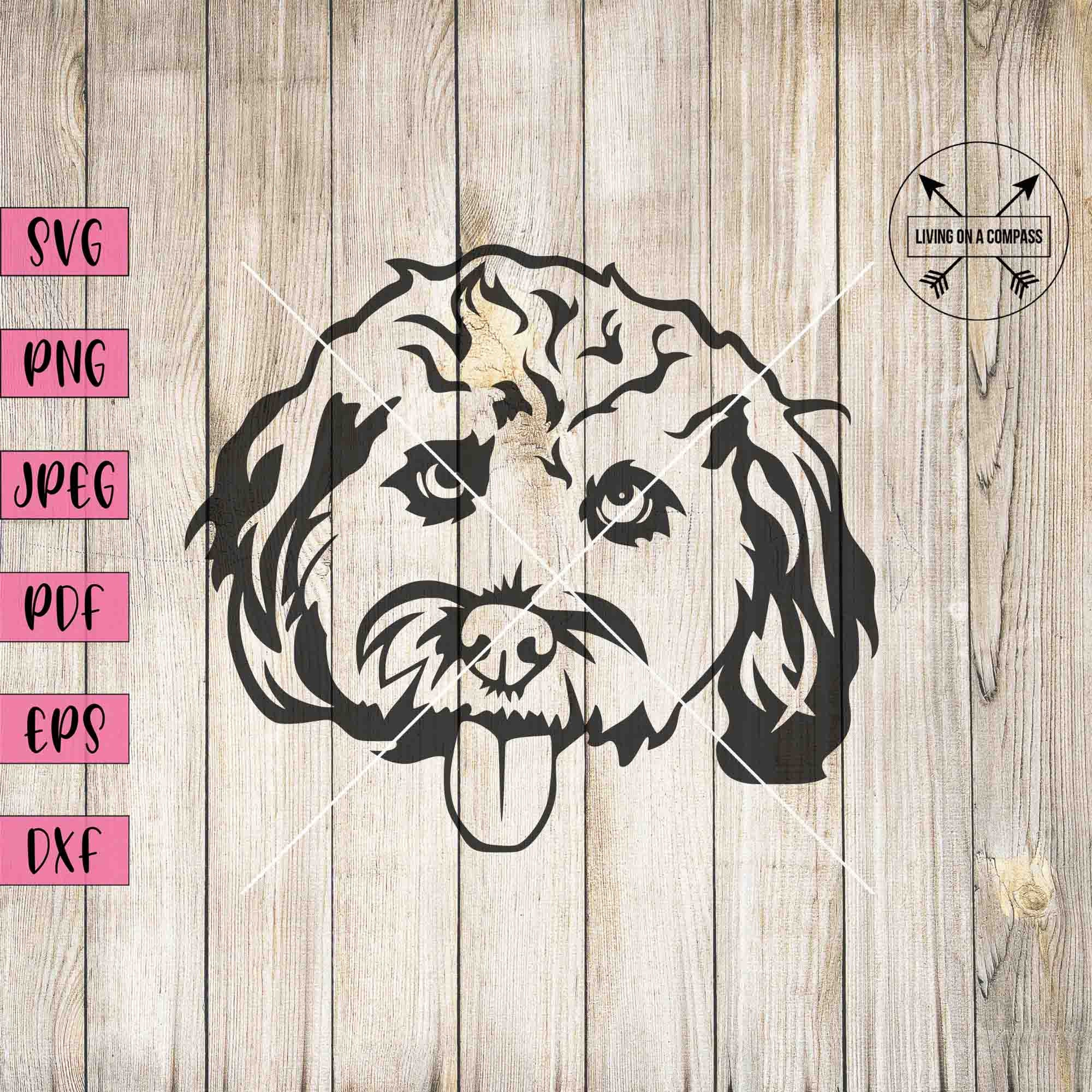 Cockapoo svg, cockapoo clip art, cockapoo art, poodle svg, poodle ...