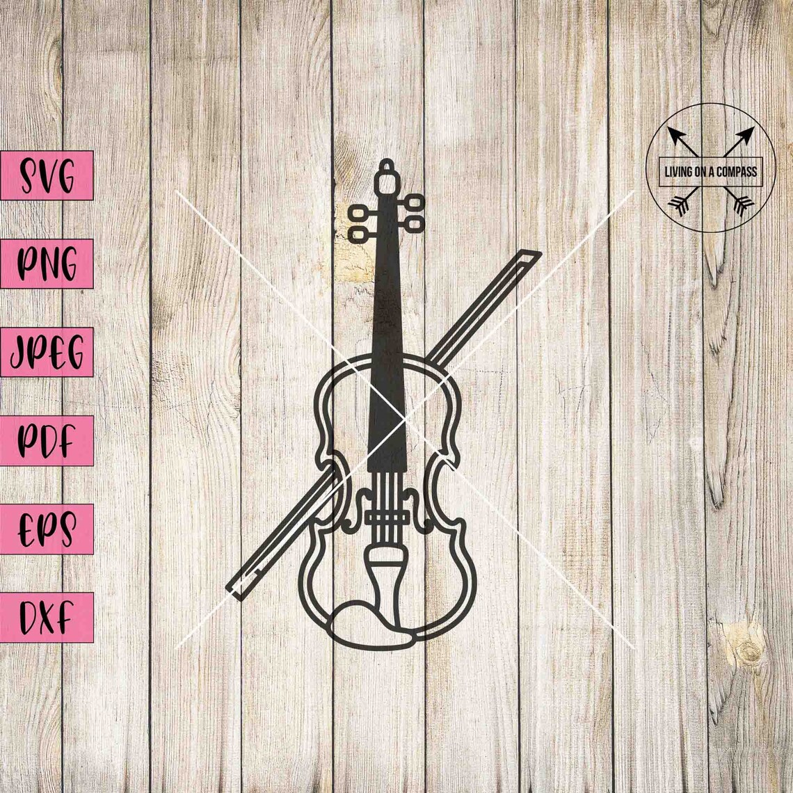 Violin Svg Violin Clipart Music Svg Music Clipart Music - Etsy