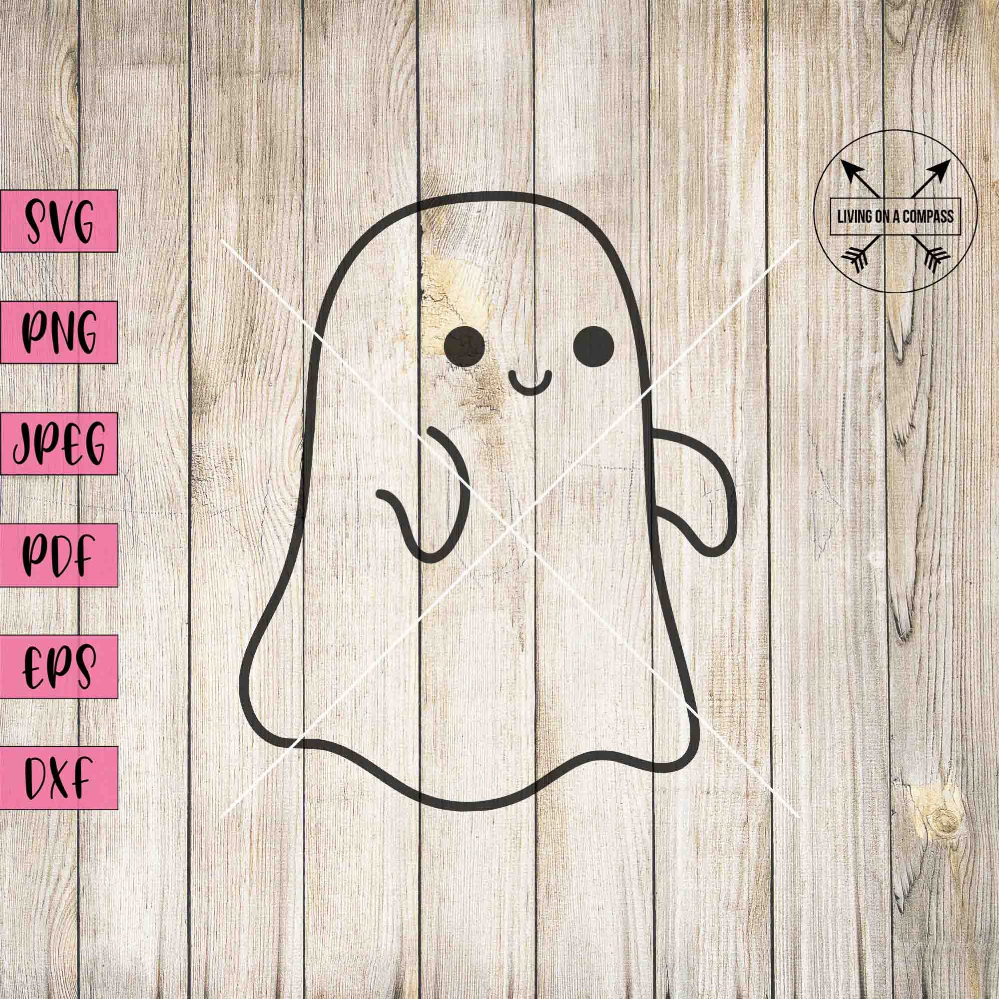 Fantasma svg, imágenes prediseñadas fantasma, fantasma lindo ...