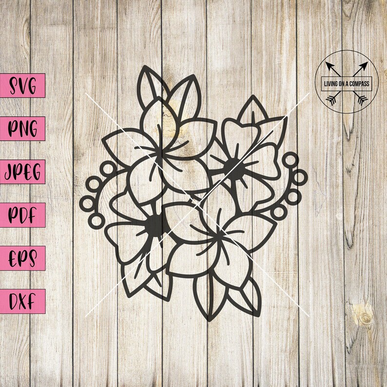 Flower Svg, Flower Png, Flower Clipart, Flower Wall Art, Wildflower Svg ...