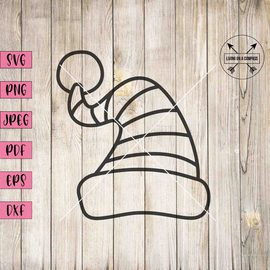 Santa Svg, Santa Clipart, Santa Clip Art, Santa Hat Clip Art, Santa Hat ...