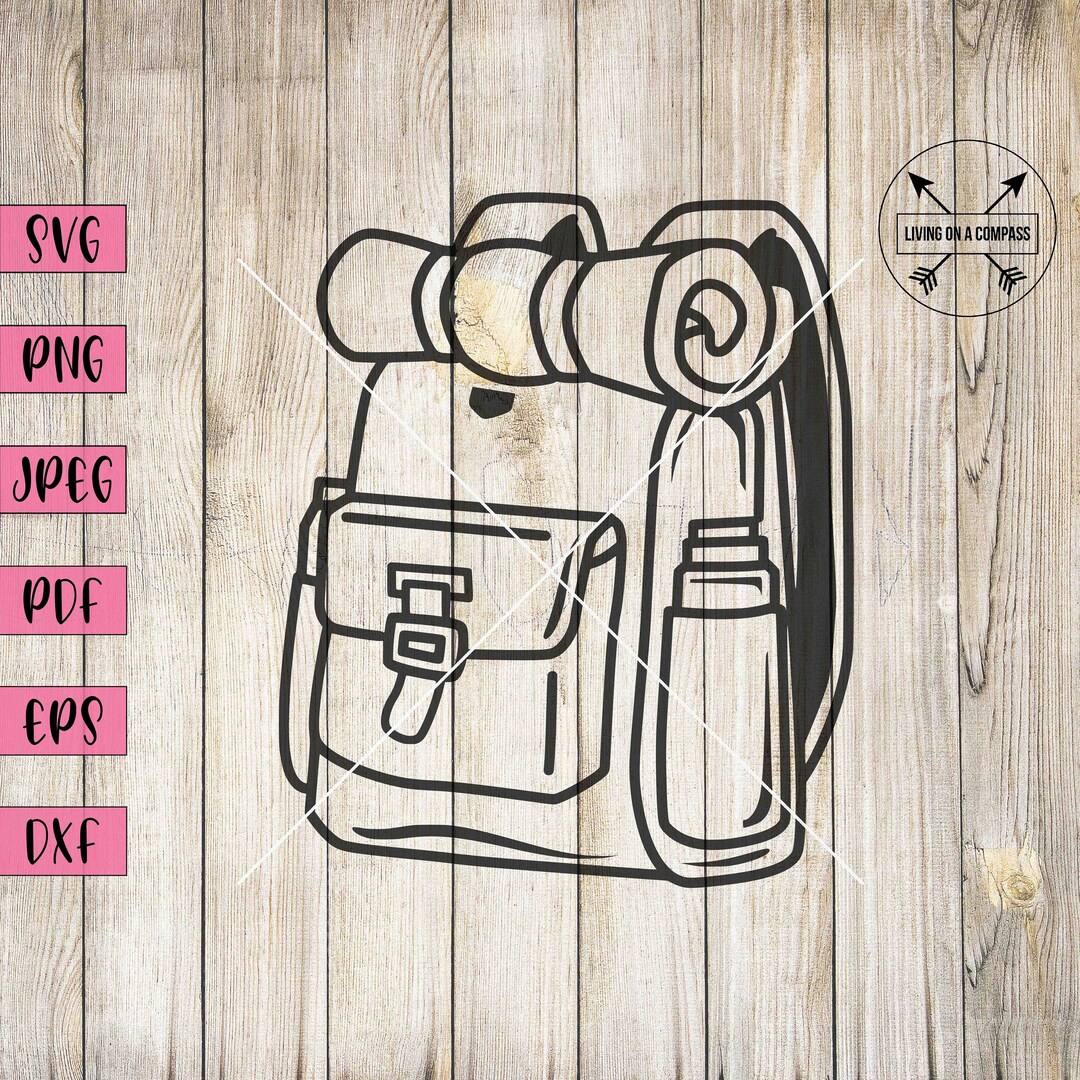 Backpack Svg, Rucksack Svg, School Svg, School Bag Svg, Camping Bag ...