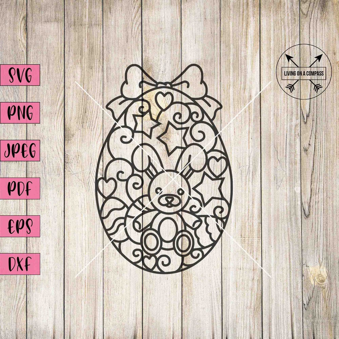 Easter Bunny Egg Svg, Easter Bunny Svg, Easter Bunny Clipart, Easter ...
