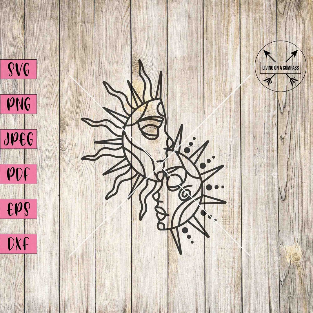 Sun Svg, Sun Face Svg, Sun Png, Boho Sun Svg, Sun Clipart, Hello Summer ...