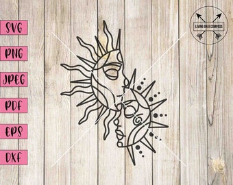 Sun SVG Sun Cut File Sun DXF Sun PNG Sun Clipart Sun - Etsy