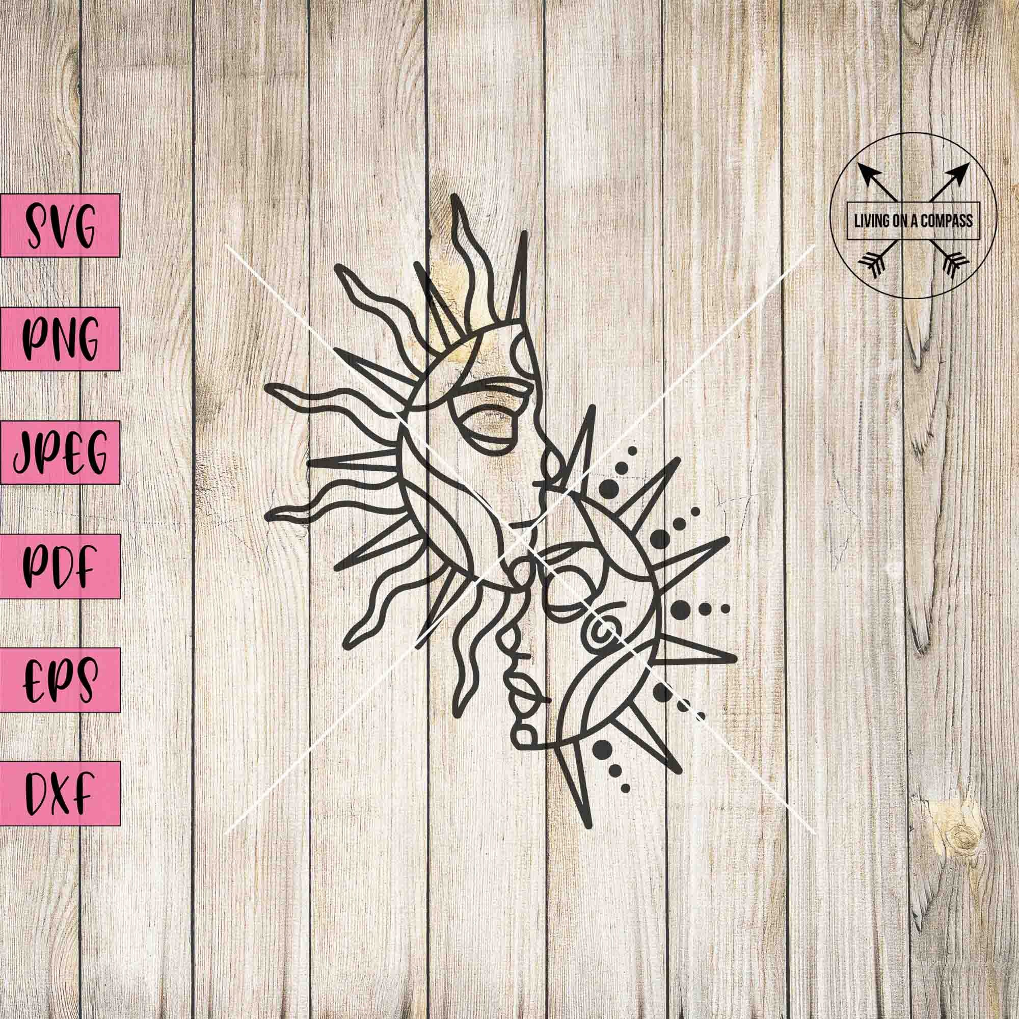 Sun Svg, Sun Face Svg, Sun Png, Boho Sun Svg, Sun Clipart, Hello Summer ...