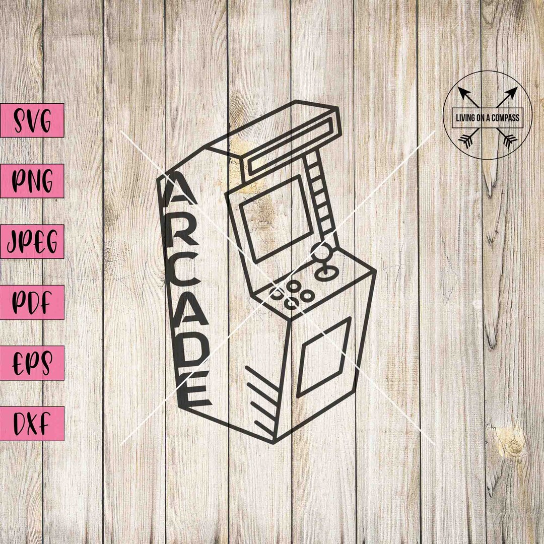 Arcade Svg, Arcade Decor, Arcade Sticker, Game Svg, Game Png, Game Clip ...