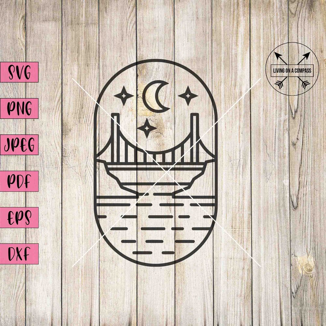 Bridge Svg, Bridge Print, Bridge Cut File, Bridge Png, Bridge ...