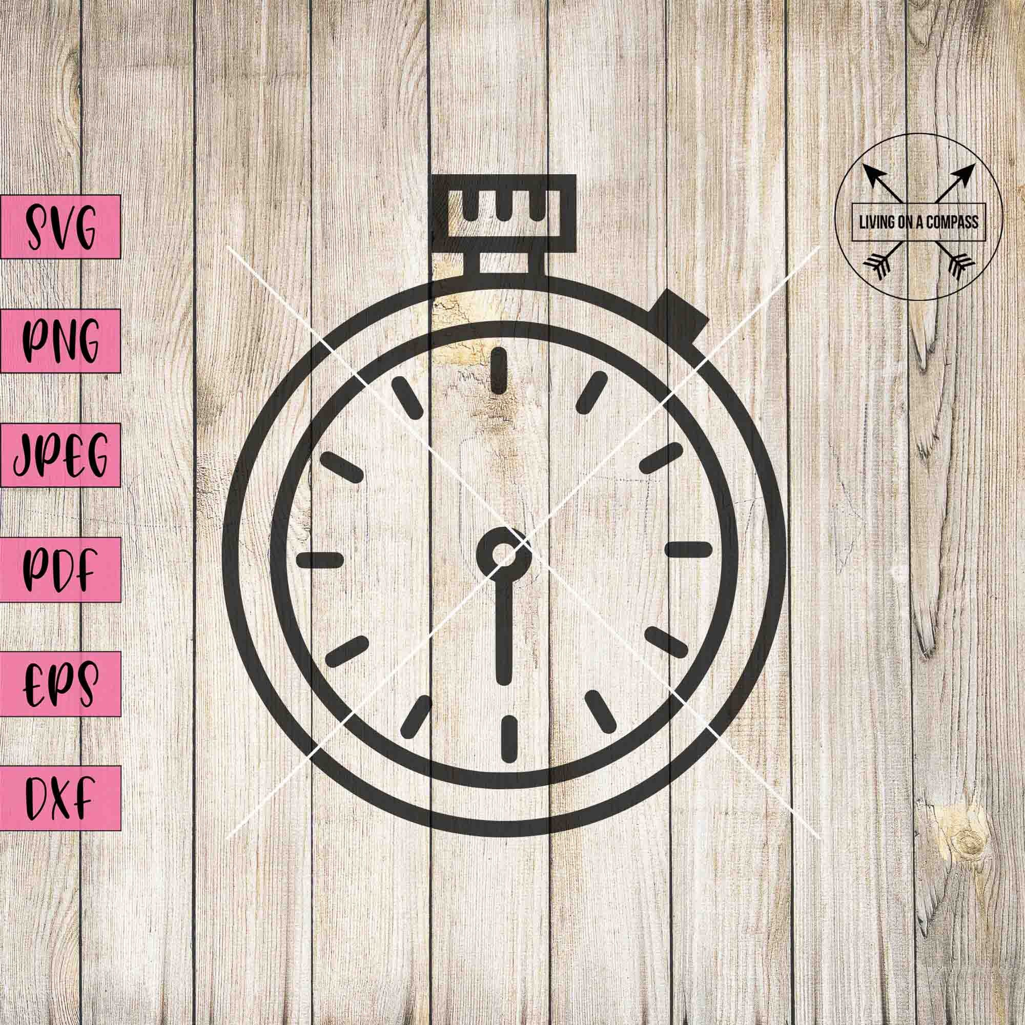 Cronómetro svg cronómetro png imágenes prediseñadas de - Etsy México