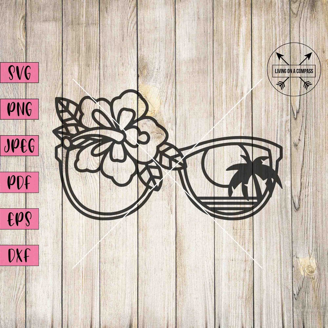 Beach Sunglasses Svg, Sunglasses Svg, Sunglasses Clipart, Beach Svg ...