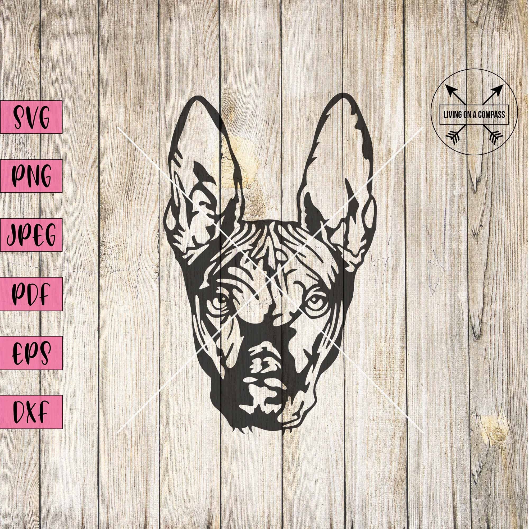 Xoloitzcuintli Svg, Dog Svg, Dog Svg Files, Dog Face Clipart, Dog Face ...
