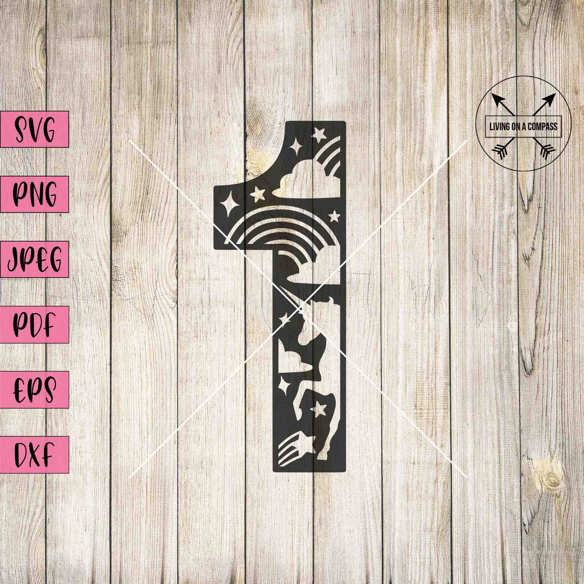 Number 1 Svg Number 1 Cake Topper Number Clipart Numbers - Etsy