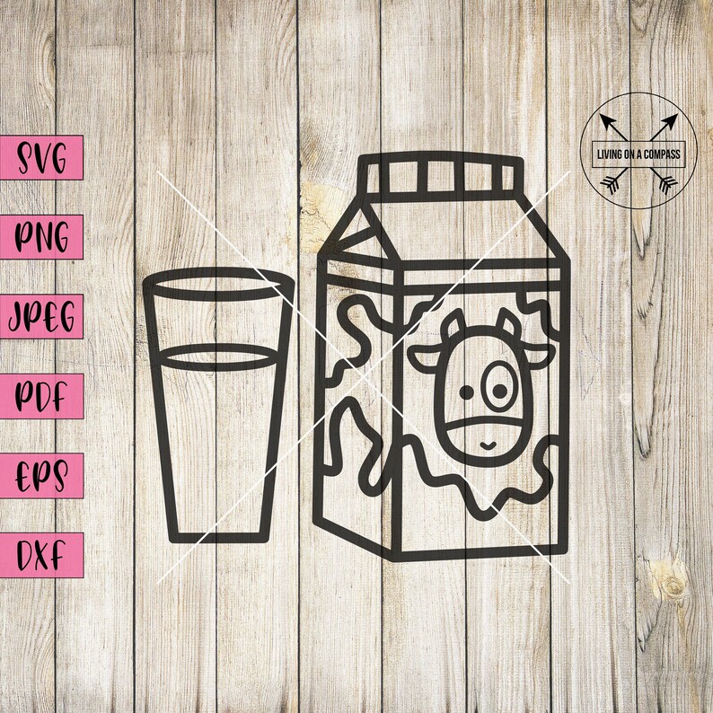 Milk Carton Svg, Milk Svg, Cow Svg, Farm Animal Svg, Farm Animal Clip ...