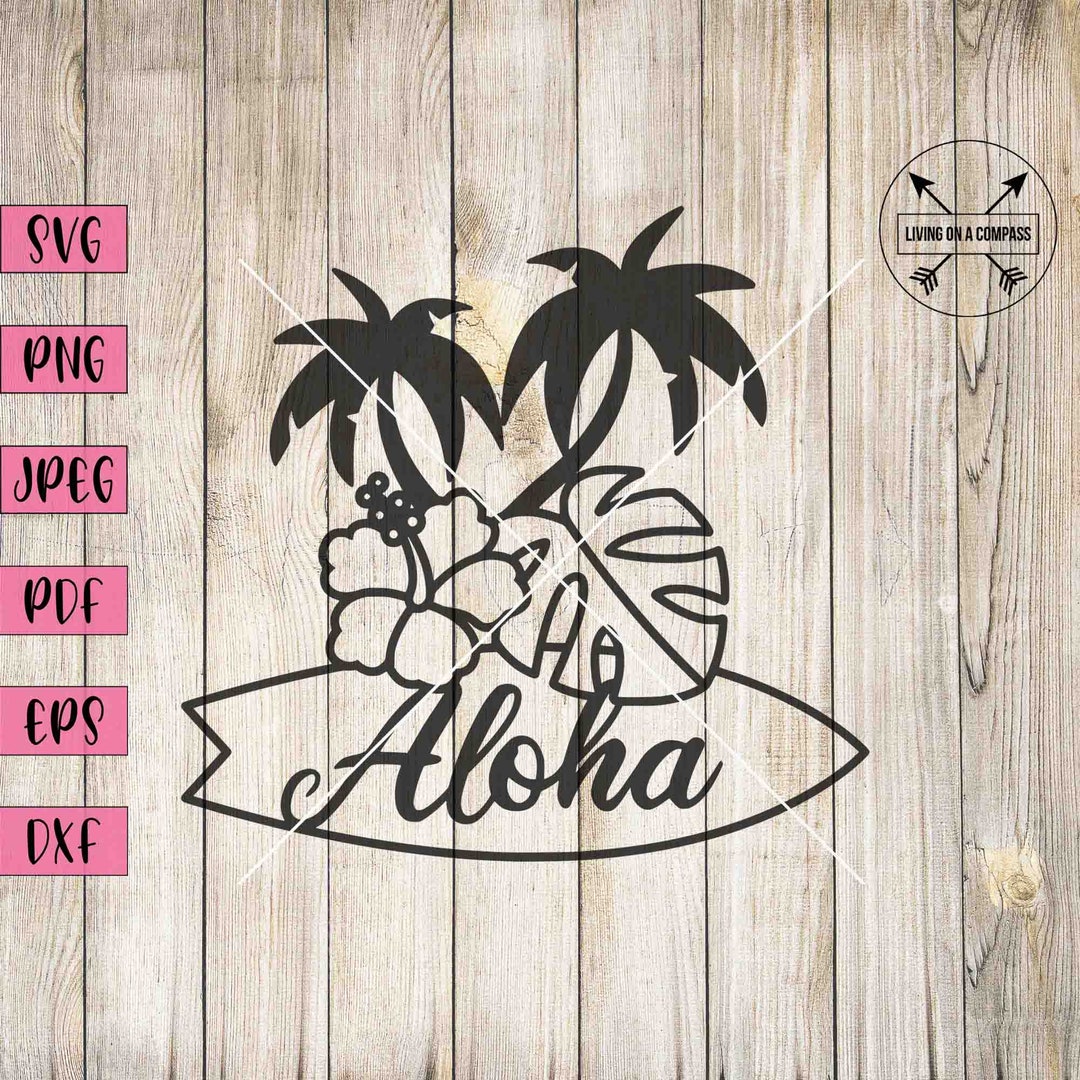 Aloha Svg, Aloha Word Art, Aloha Sticker, Aloha Sign, Aloha Decal ...
