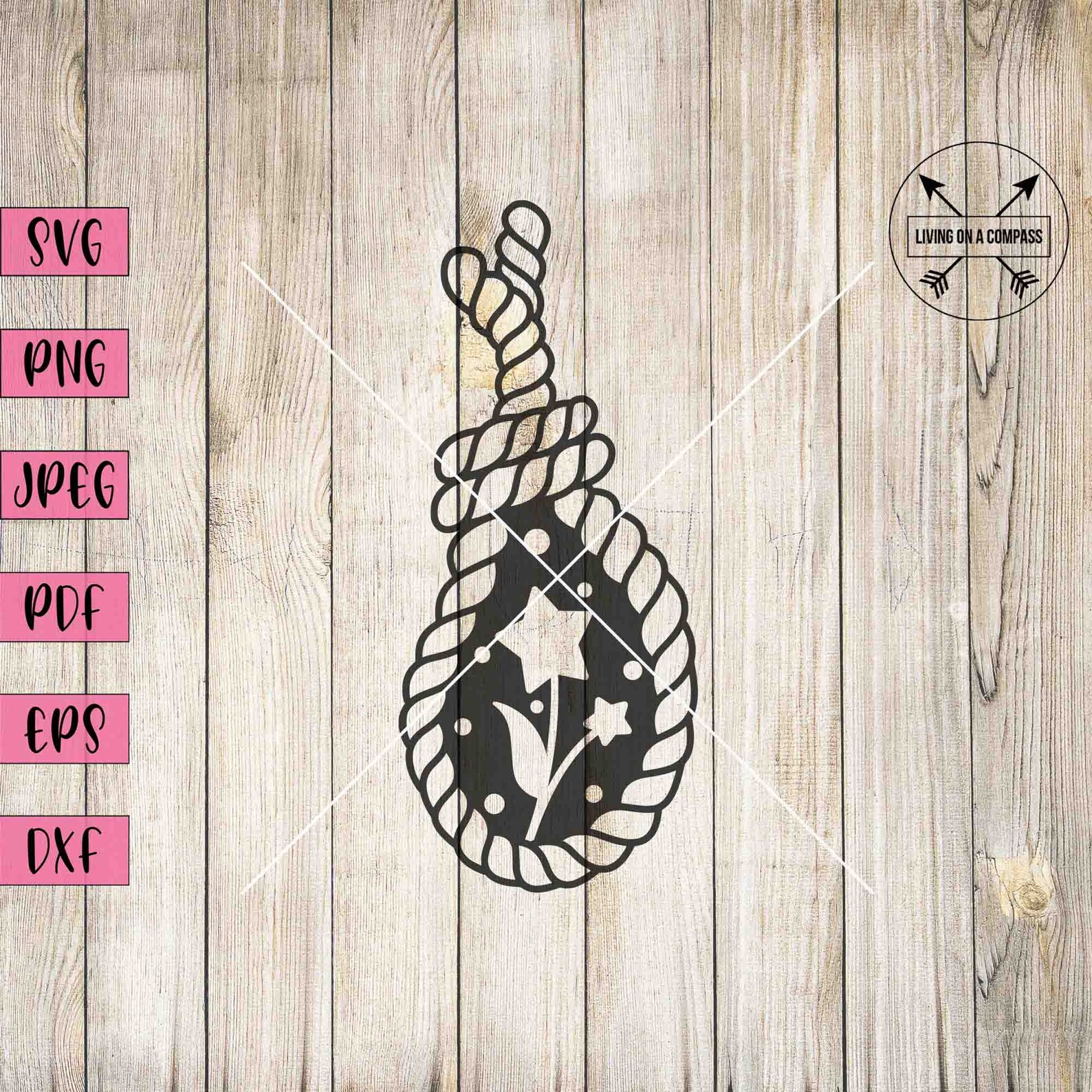 Rope Svg, Knot Svg, Night Sky Print, Night Sky Art, Star Svg, Hangmans ...