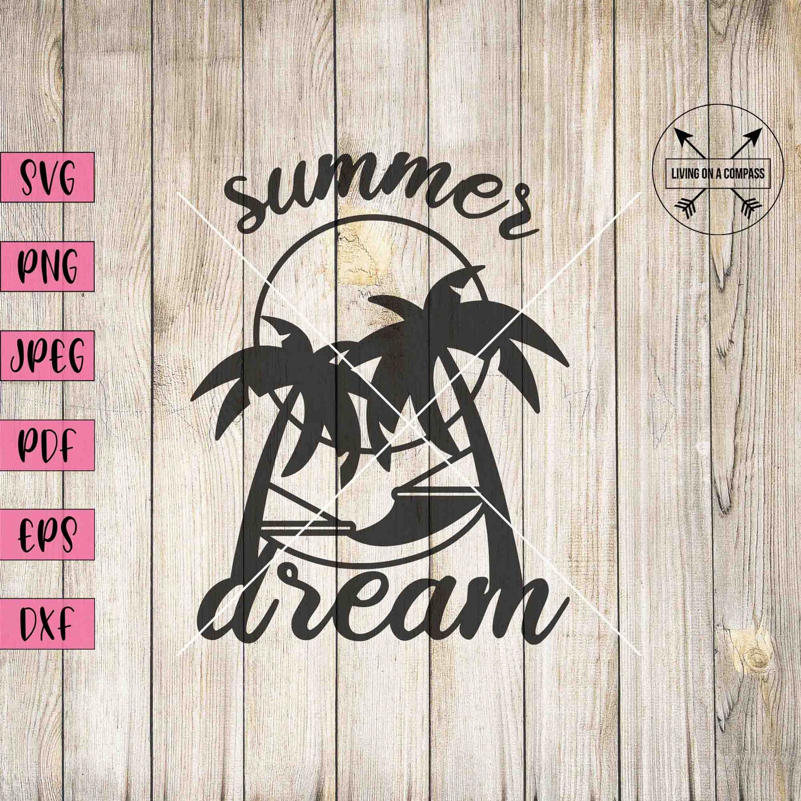 Sommer Traum svg, Hängematte svg, Hängematte png, Strand svg, Strand ...
