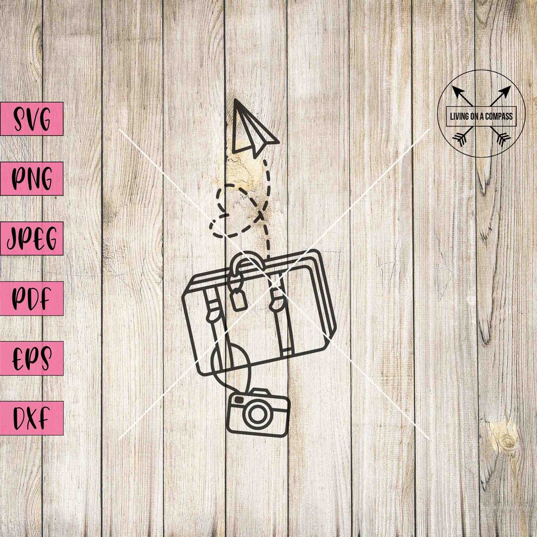 Suitcase Svg, Paper Plane Svg, Luggage Svg, Vacation Svg, Vacation ...