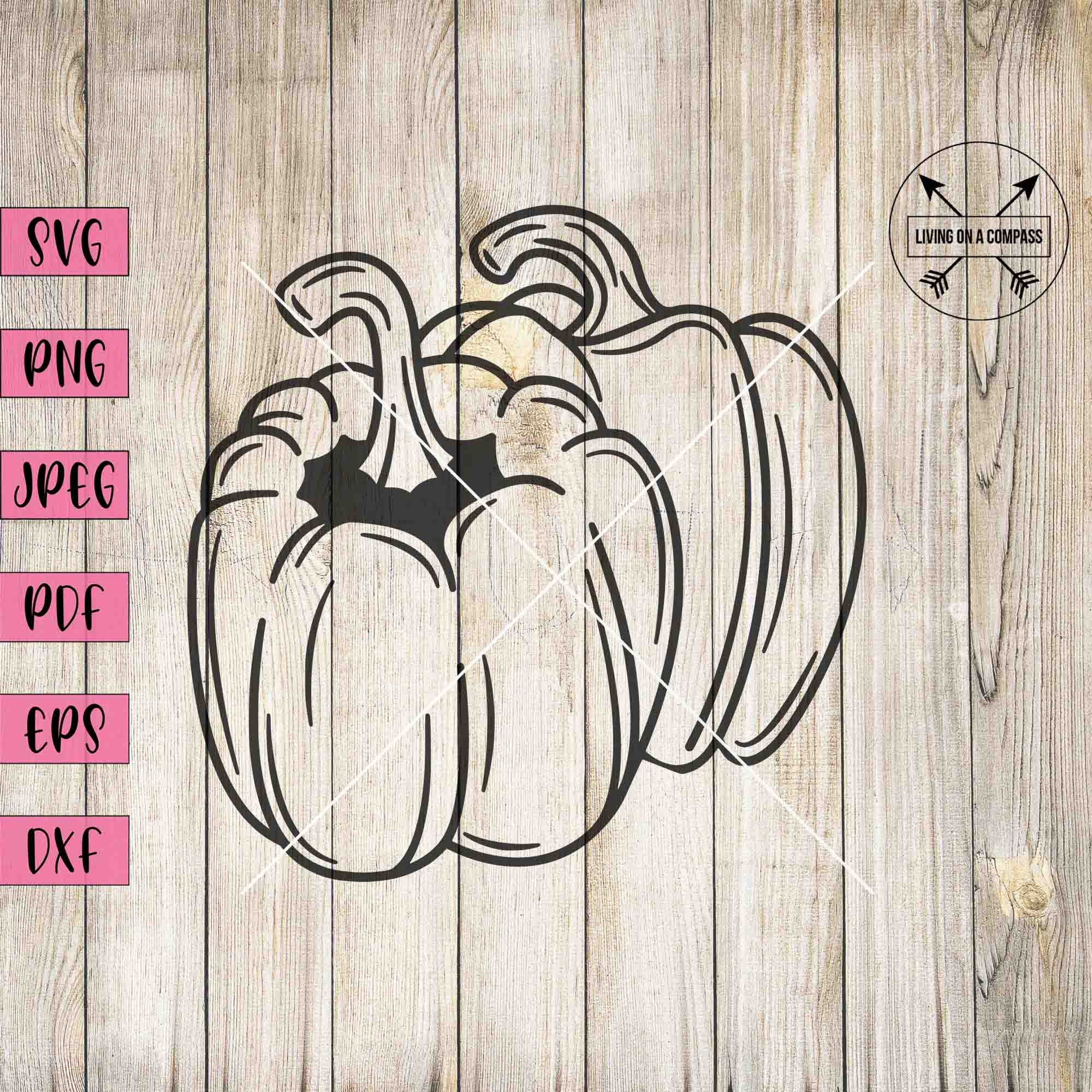 Bellpepper Svg, Bellpepper Png, Bellpepper Clipart, Bellpepper Cut File ...