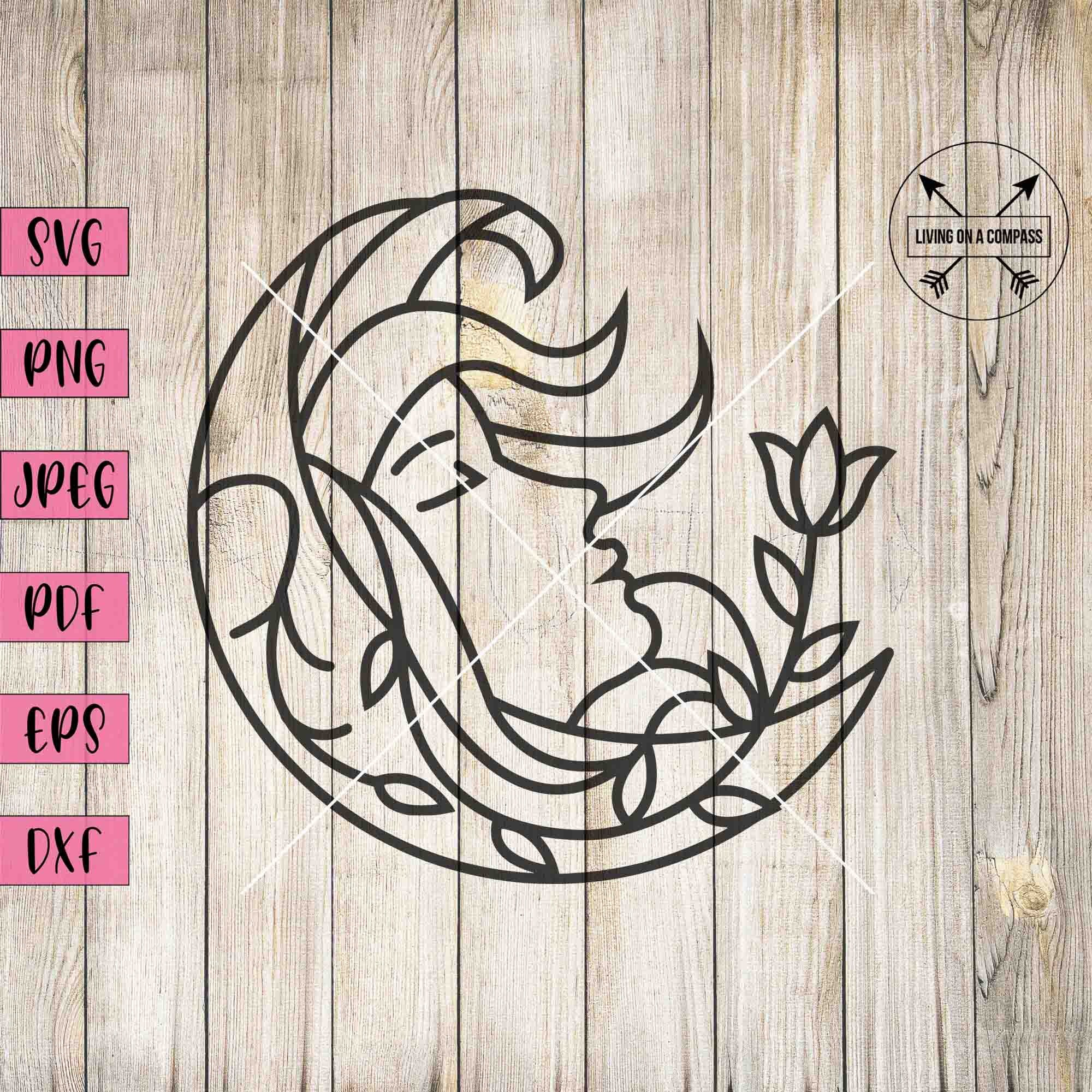 Moon Face Svg, Mother Nature Clipart, Mother Nature Svg, Moon Svg, Moon ...