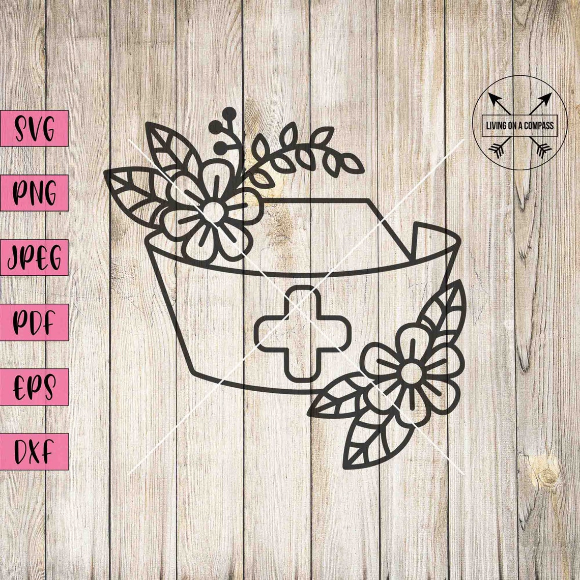 Nurse Cap Svg, Nurse Svg, Nurse Png, Nurse Clipart, Nurse Decal ...