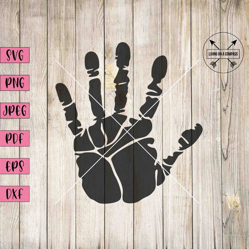 Main svg empreinte de main svg main svg empreintes de mains - Etsy France