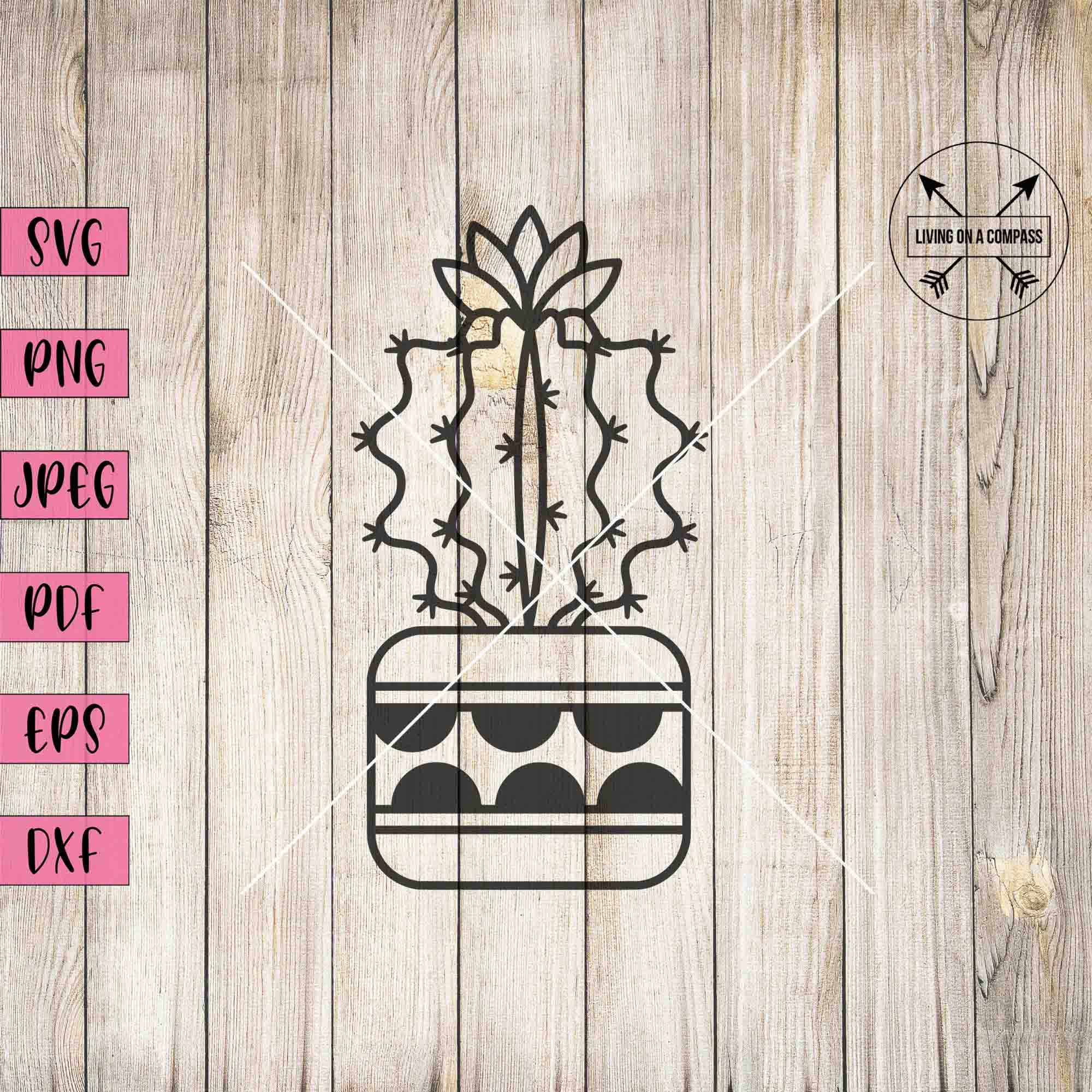 Cactus Svg, Cute Cactus Svg, Cute Cactus Clip Art, Cactus Clipart ...