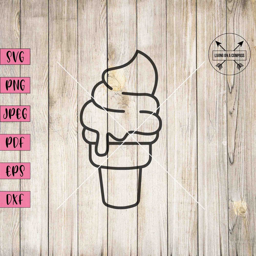 Ice Cream Svg, Ice Cream Cone Svg, Ice Cream Clipart, Ice Cream Cone ...