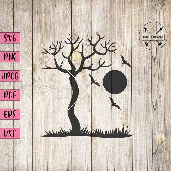 Tree Svg Safari Wall Decal Safari Printable Africa Svg - Etsy