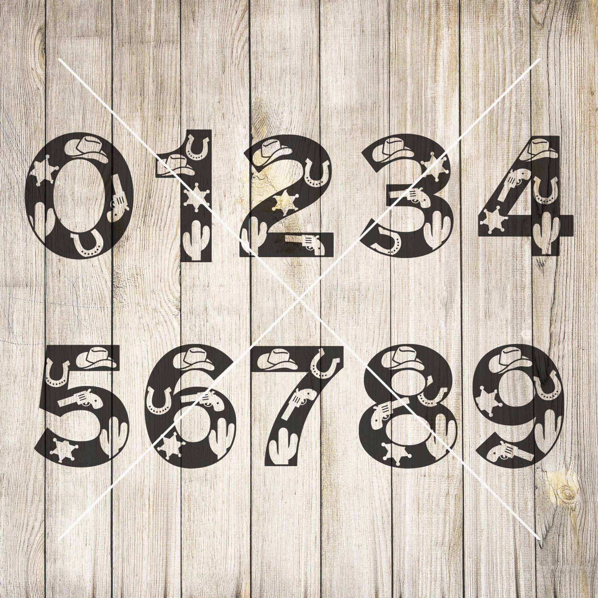 A-Z & 0-9 Cowboy Alphabet, Western Font Letters,western Alphabet Svg ...