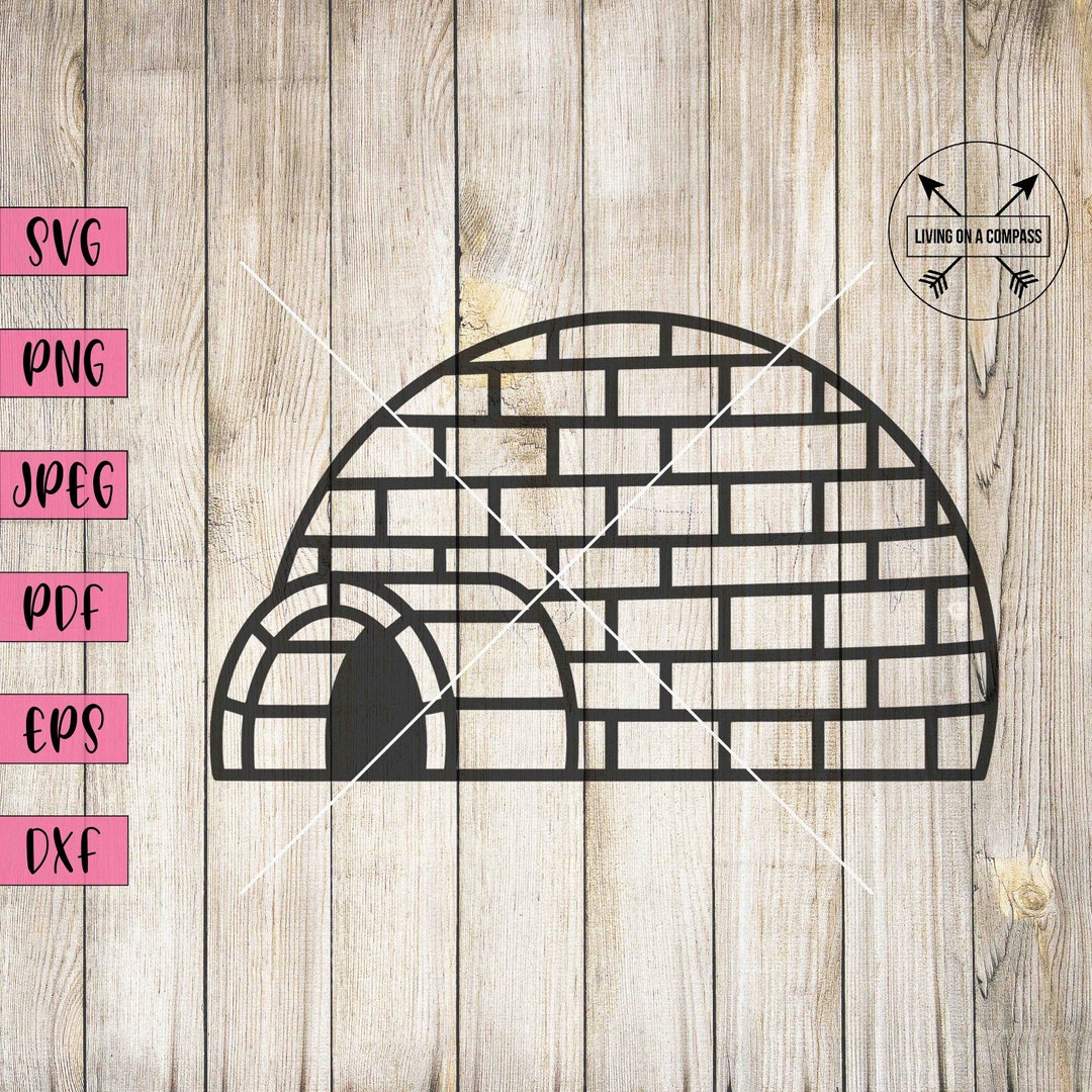 Igloo Svg, Winter Planner Stickers, Ice Svg, Ice Stickers, Frozen Svg ...